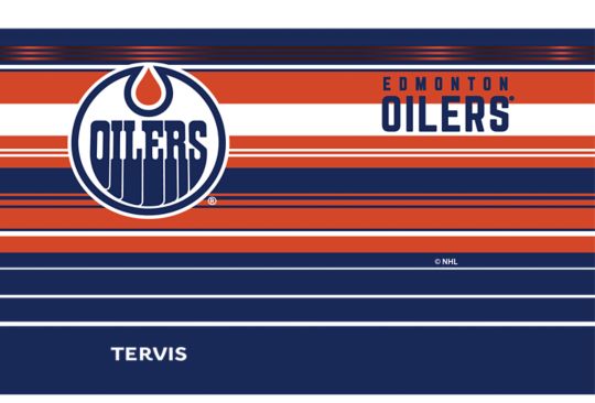 NHL® Edmonton Oilers® - Hype Stripes | 20 oz Stainless Tumbler | Tervis