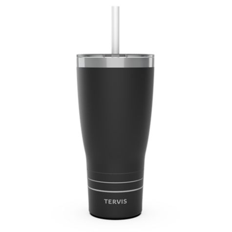 Onyx Shadow 30oz Stainless Steel with Straw | 30 oz Stainless Tumbler ...