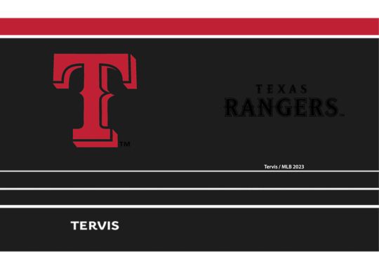 MLB® Texas Rangers™ - Night Game | 20 oz Stainless Tumbler | Clear and ...
